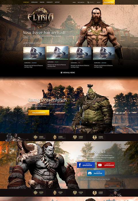Other Game Website Templates | Templstock.com