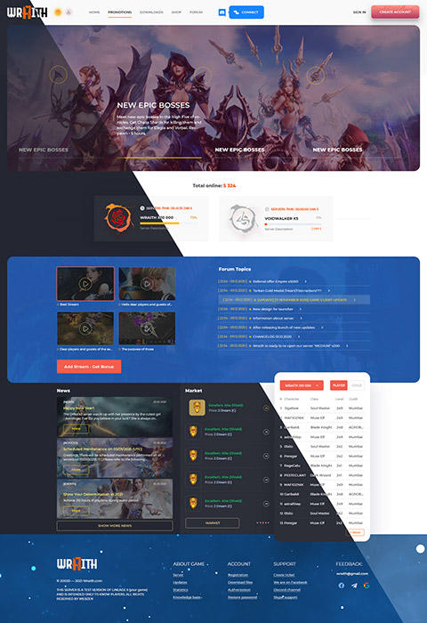 Other Game Website Templates | Templstock.com